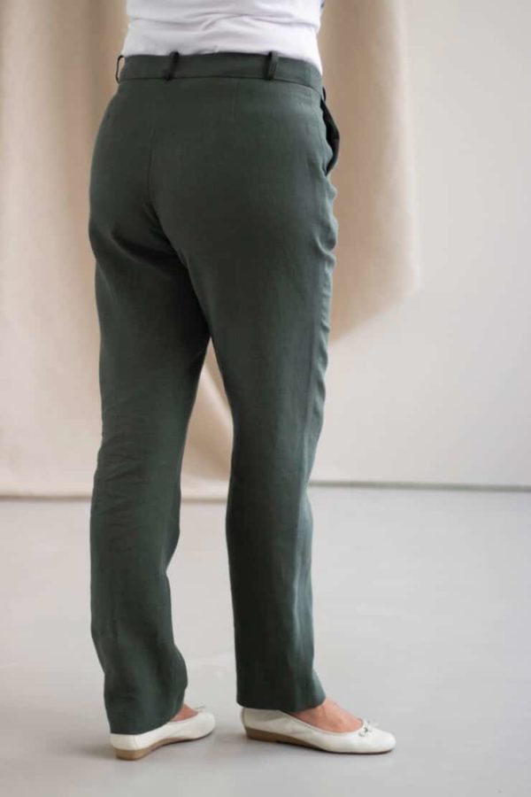 L'Authentique, pantalon droit taille haute - C.BERGAMIA